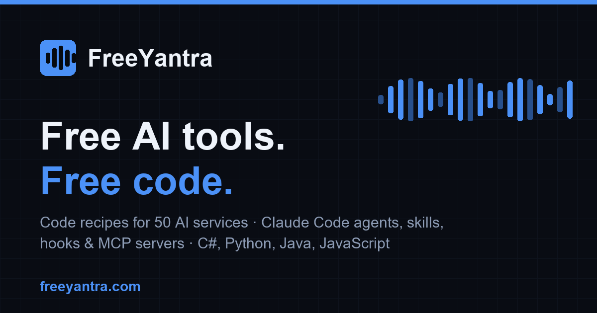OpenAI Images Code Examples — C#, Python, Java and JavaScript — FreeYantra